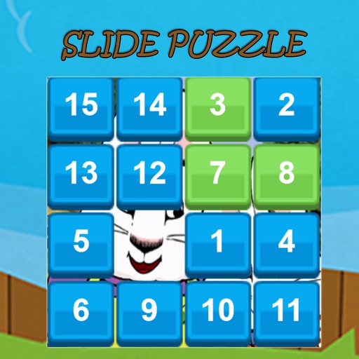 Classic Slide Puzzle Easy Math for Max and Ruby by Siwat Phamonmanob