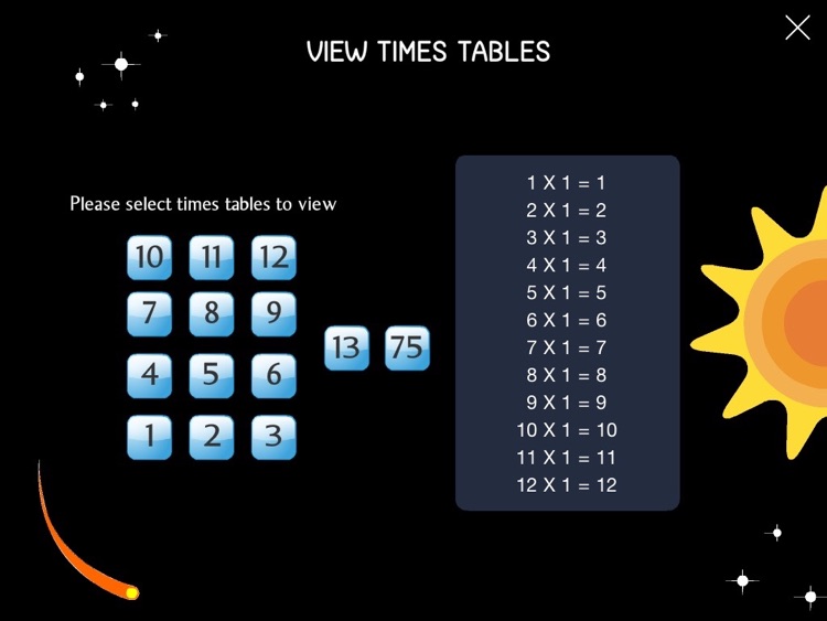 Times Tables Star by IT Cosmos