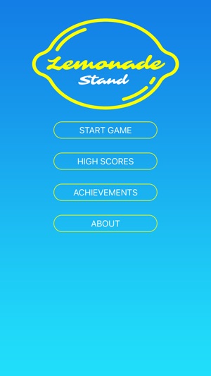 Lemonade Stand Game High Score