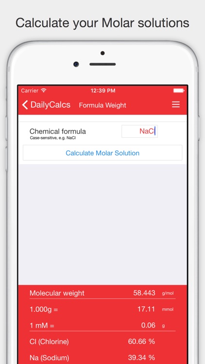 DailyCalcs - Science calculator to simplify everyday tasks in the lab ...