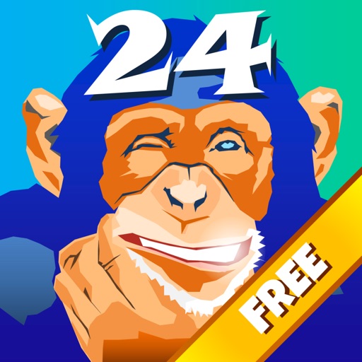 Chimp 24 - Free Brain entertaining arithmetic puzzles by Haiyan Ma