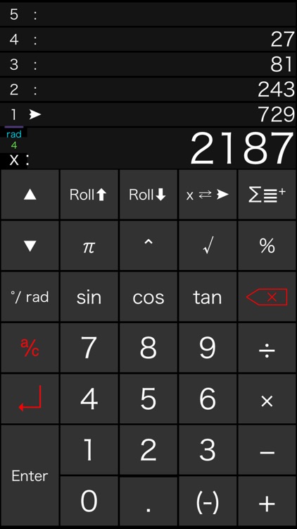 Calc Basic RPN - Stack Based Calculator by Andrew Brennan