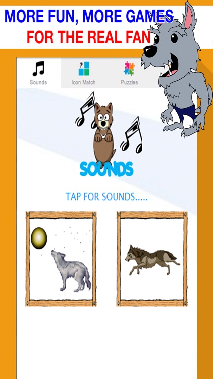 wolf games for kids free - Jigsaw puzzles and Sounds by Marco Baatjes