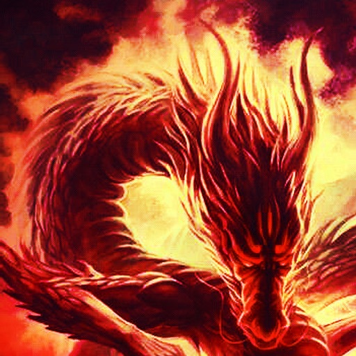 Red Fire Dragon Wallpaper