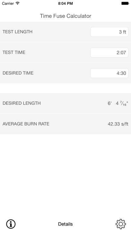 Time Fuse Calculator by Scott Richards