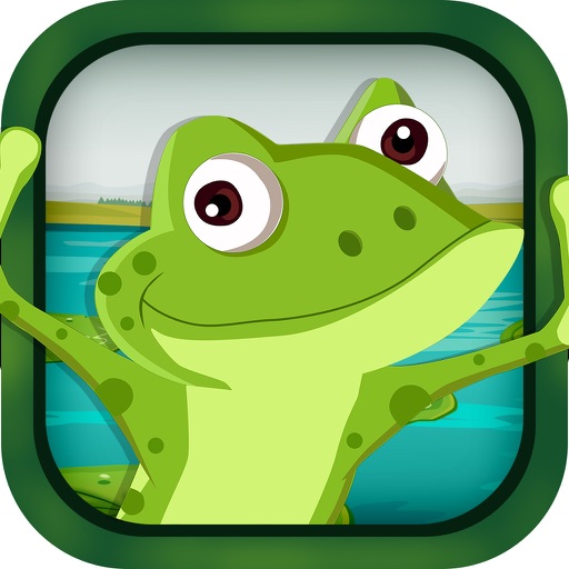 Frogs Jumping On Lily Pads