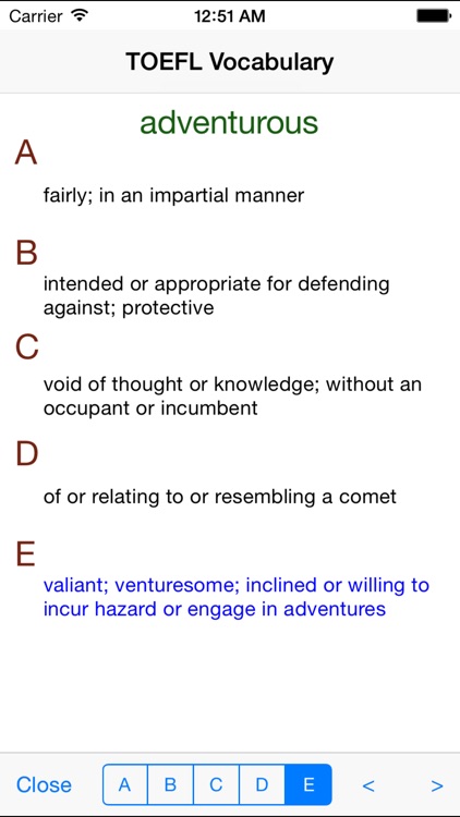 TOEFL Vocabulary Test by hongwei yang