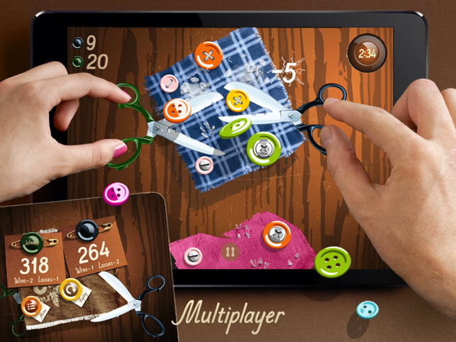 【iOS APP】Cut the Buttons HD 好玩的剪鈕扣遊戲 iPad 版 – Dr.愛瘋 APP Navi