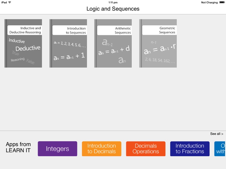 Logic Sequences by Learn It Applications LLC