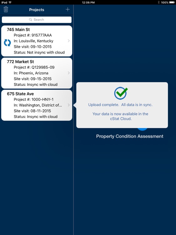 cStat (Collateral Status) Property Condition Assessment by Advertek, Inc.
