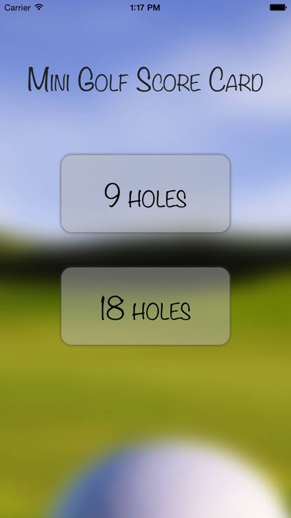 Mini Golf Score Card Free by Caleb Hess