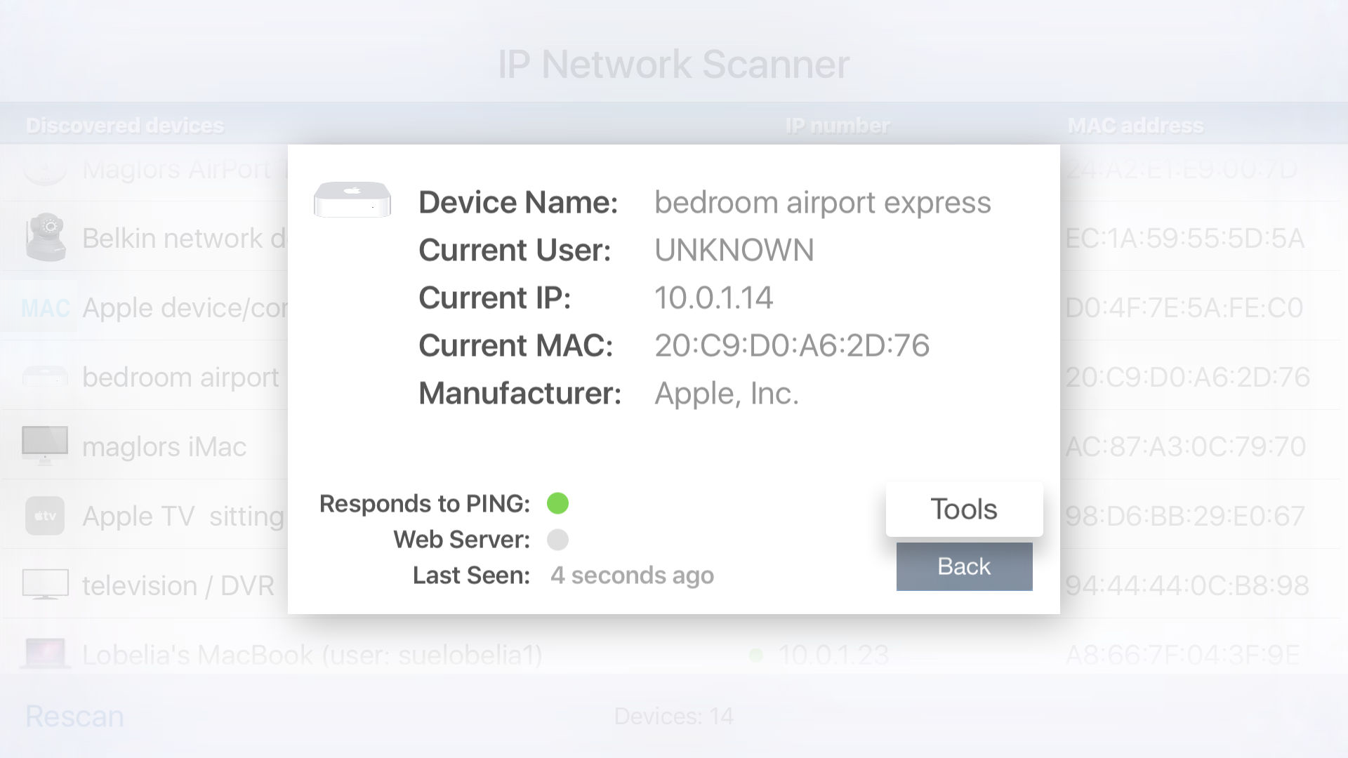 IP Network Scanner (Lite) - TV Edition | Apps | 148Apps