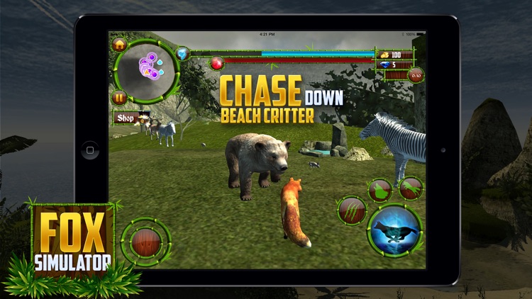 Wild Beach Fox Simulator Attack - 3D Hunter Sim by Fadi Tolbi