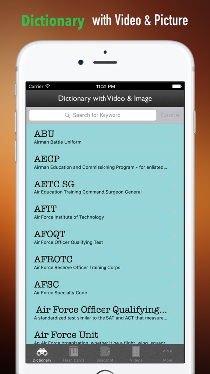 AFOQT Dictionary and Flashcards|Exam Study Guide by ZiXin Long