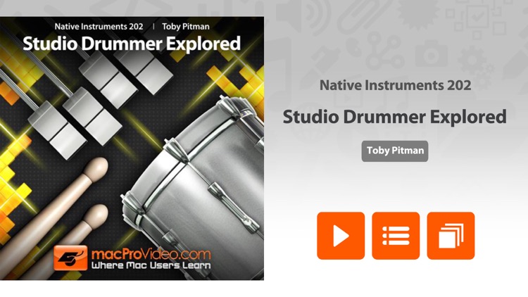 Course For NI 202 - Studio Drummer Explored by Nonlinear Educating Inc.