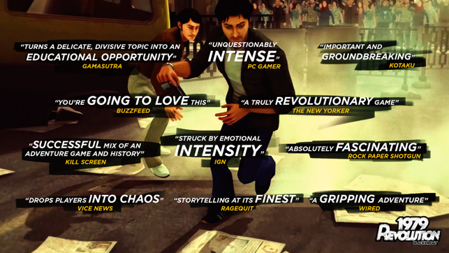 【iOS APP】1979 Revolution: A Cinematic Adventure Game 電影冒險遊戲： 1979革命 ...