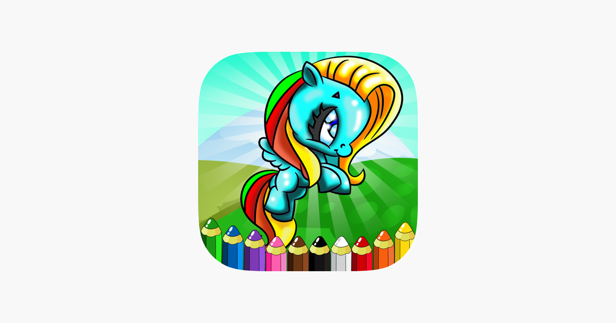 ‎Ponies Colouring Activities For 1-5 Year Olds on the App Store