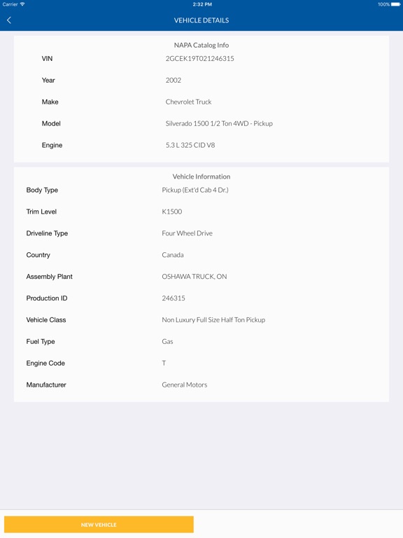 NAPA TRACS - AppRecs