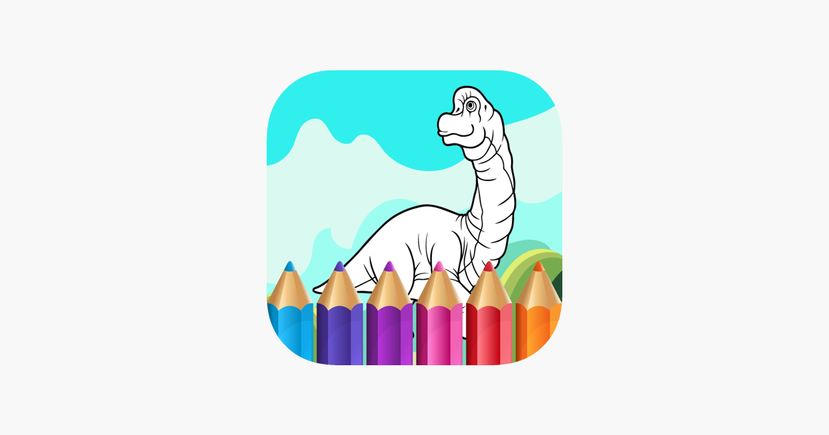 ‎Coloring Book for Kids - Cute Dinosaurs en App Store