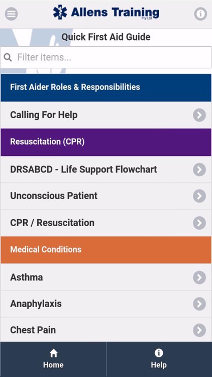 Allens First Aid Training Course Attendees App by Flowbiz Pty. Ltd.