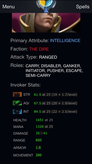 Dota 2 Invoker Spells