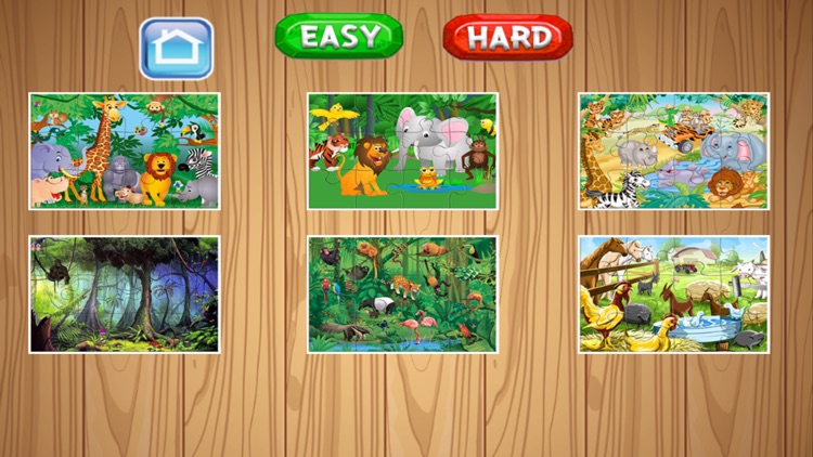 Animal Cartoon Sliding Jigsaw Puzzles Box for Kids by Sarayut ...