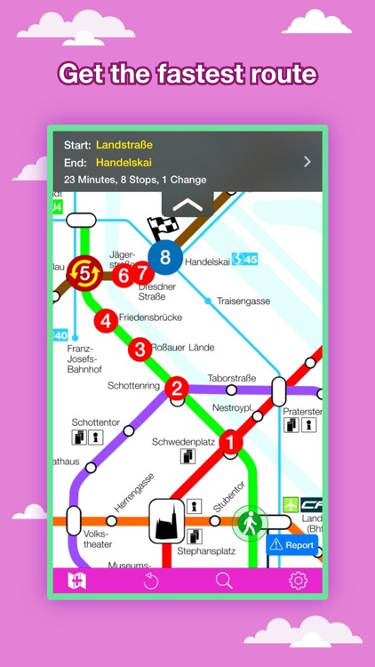 Vienna Transport Map - U-Bahn Map & Route Planner by OnDemandWorld
