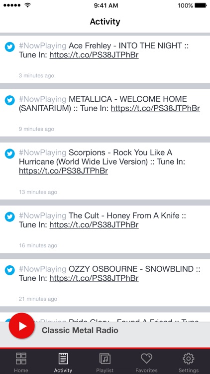Classic Metal Radio by Nobex Technologies