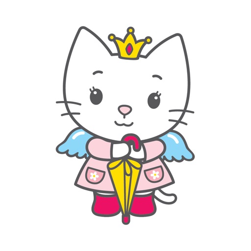Angel Cat Sugar Stickers by Bare Tree Media Inc