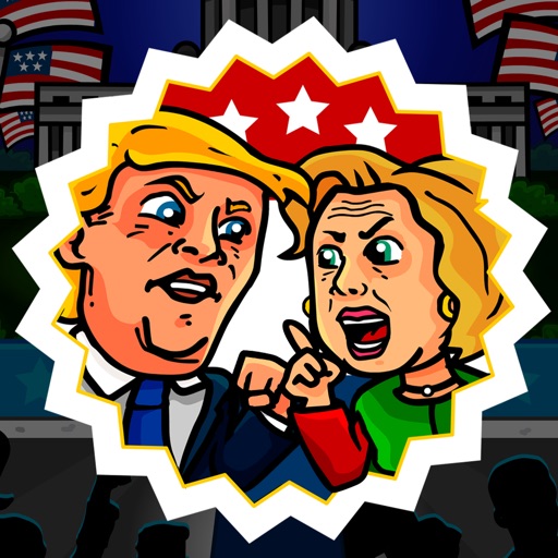 Trump Versus Hillary by HOODCLIPS LLC