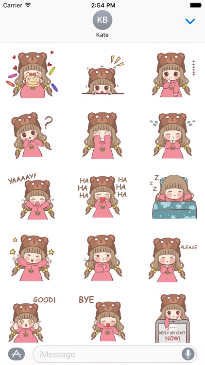 Mina The Lovely Anime Girl Stickers by Huy Nguyen Thac
