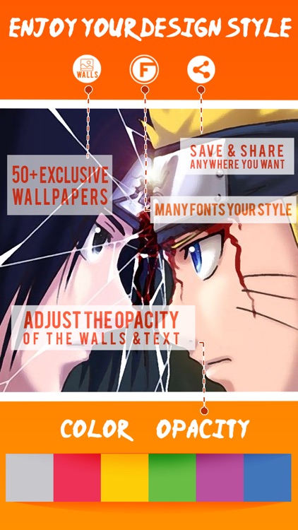 Font Shape Manga Wallpaper “For Naruto Shippuden ” by Chandra Butrakul