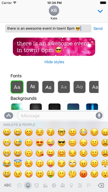 Custom Message Styles (fonts & backgrounds) by Andy Hin
