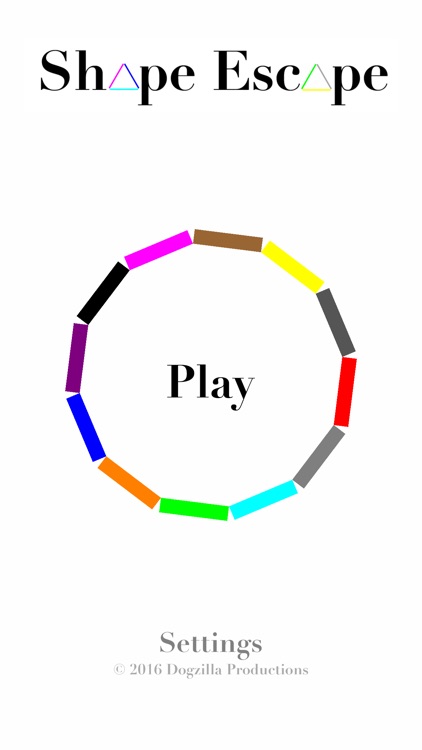 Shape Escape Game by Roshen Kessopersadh