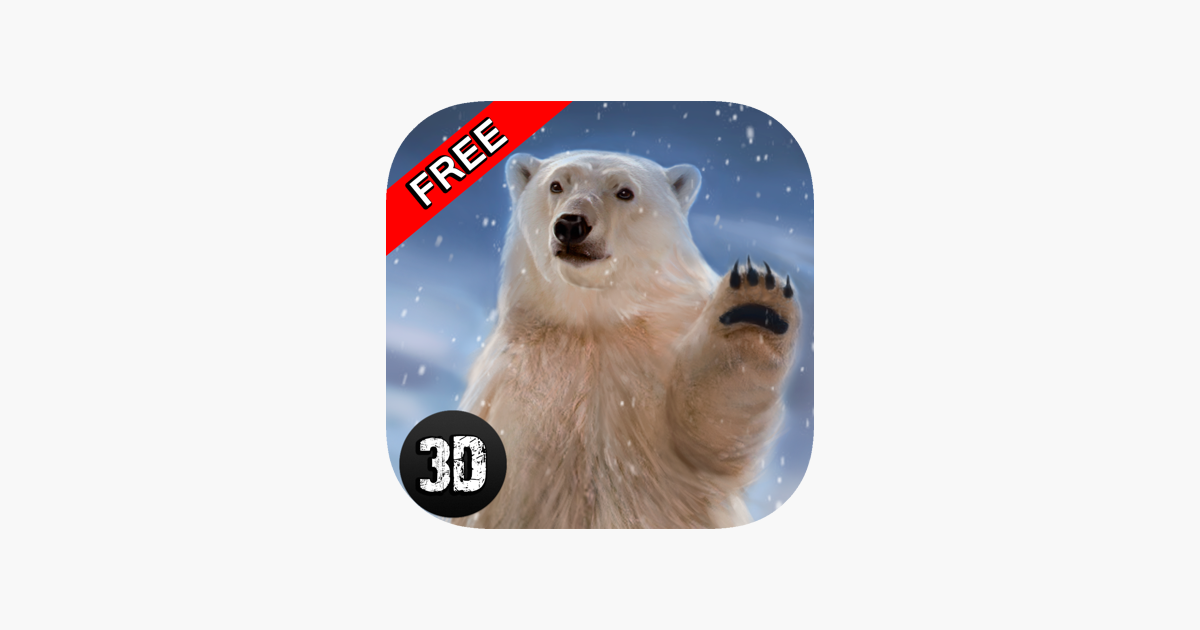‎Wild Arctic Bear Survival Simulator 3D Free en App Store