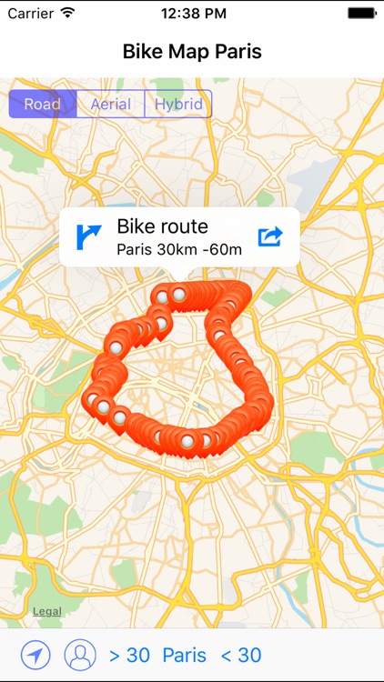 Bike Map Paris by Martin Bovan