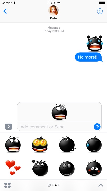 Simon's Popo Black Stickers Pack by Van Nguyen