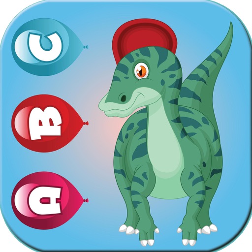 Dinosaurs ABC Alphabets Dotted Kid Vocabulary Baby by Teesee Co.,Ltd.