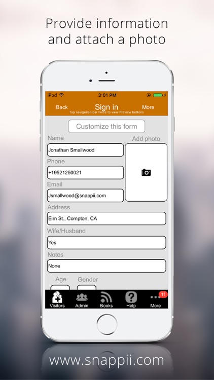 Sign In Church Guest Book App by Snappii