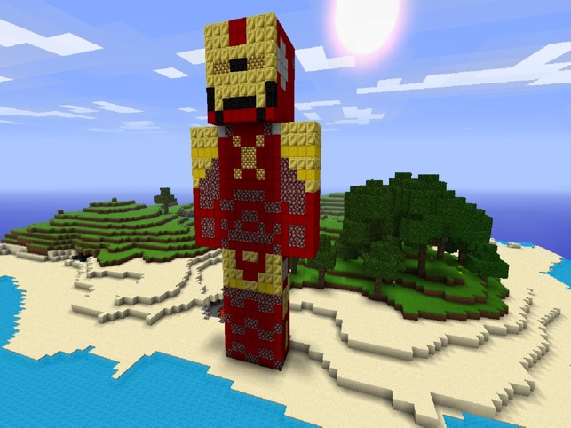 Iron Man Minecraft Statue