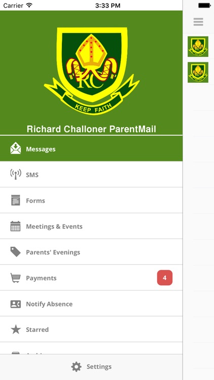 Richard Challoner ParentMail (KT3 5PE) by 123Comms Ltd