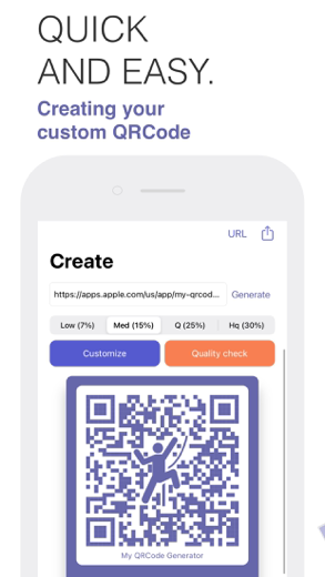 My QRCode Generator for iPhone - APP DOWNLOAD