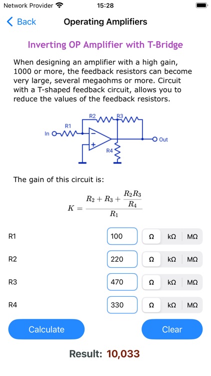 Electronic Circuits Calc Pro by ALG Software Lab