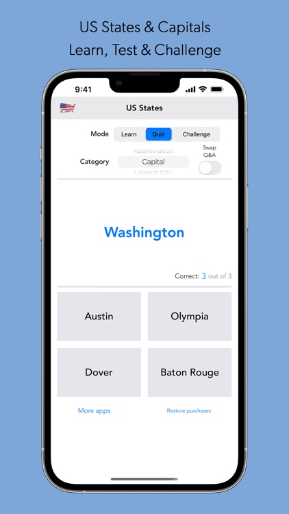US States & Capitals Quiz Game by Namita Kaushik