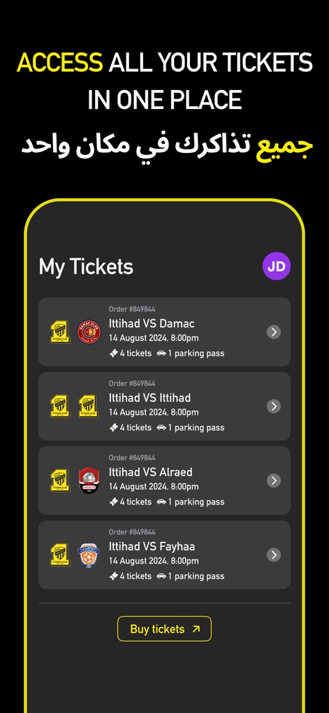 Al-Ittihad Tickets - Sports App | MWM