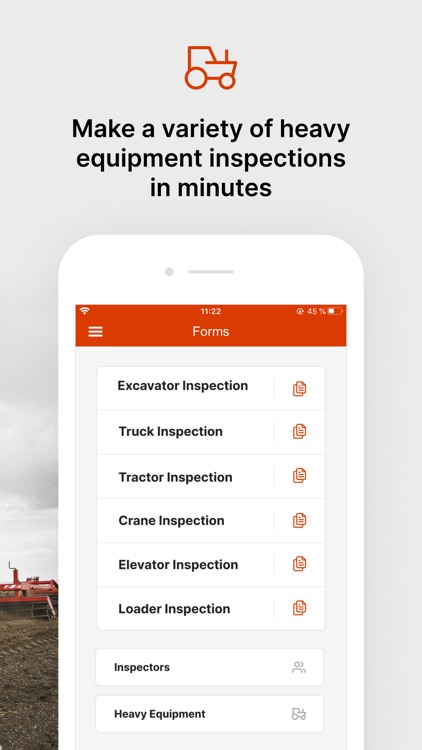 Heavy Equipment Inspection App by Snappii