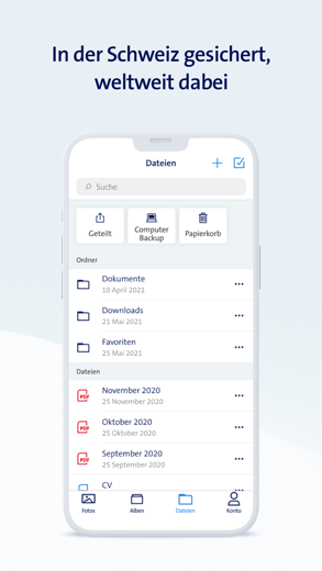 Swisscom myCloud for iPhone - APP DOWNLOAD