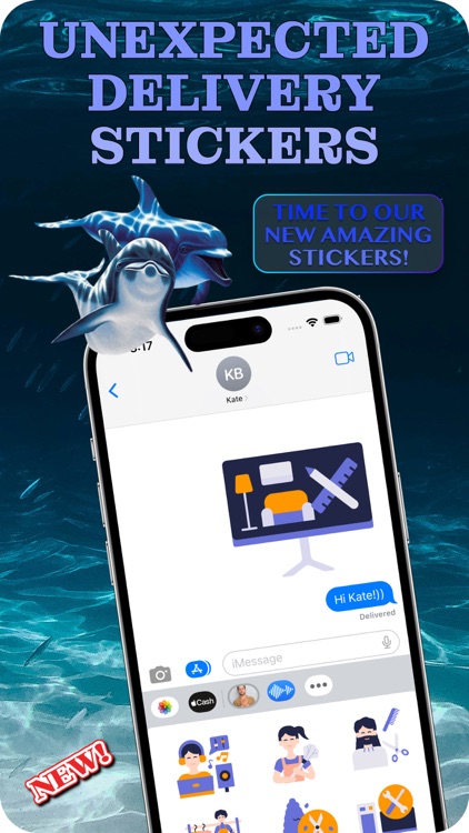 Unexpected Delivery stickers by Areeba Bibi