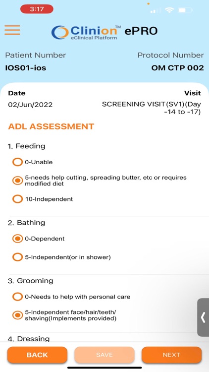 Clinion OM-CTP-002 ePRO by Clinion IT Services Private Limited