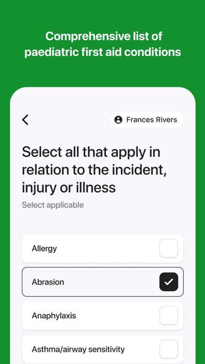 First aid forms by Quealth
